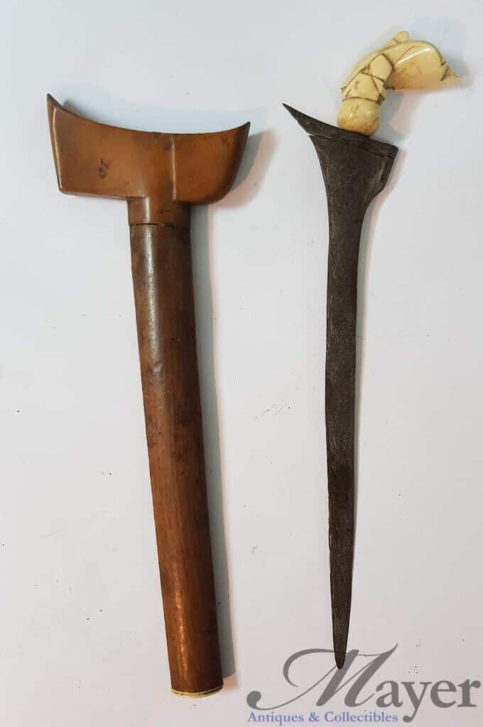 Bone Hilt Kris Dagger - Mayer Antiques & Collectibles