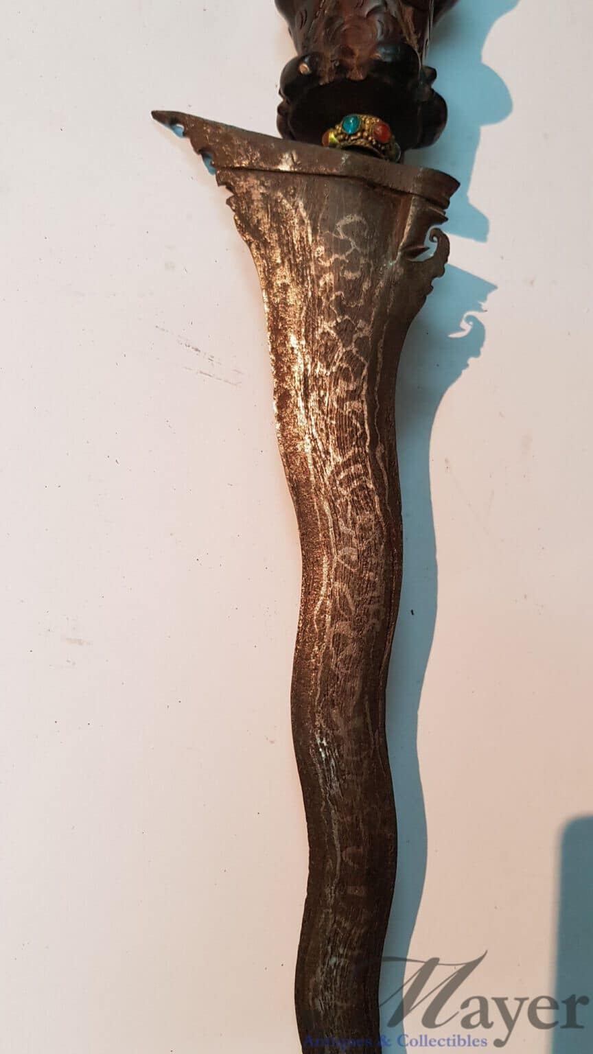 Indonesian Kris Dagger Wooden Masterpiece - Mayer Antiques & Collectibles