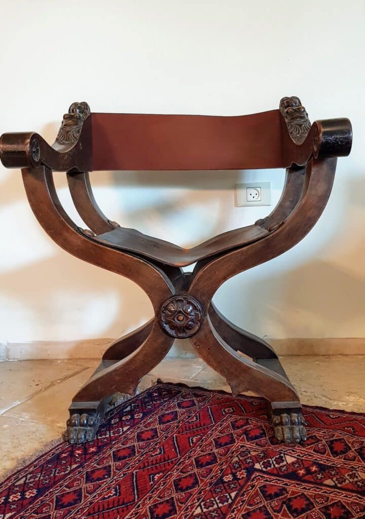 Antique curule chair - Curule Chair Or Savonarola Chair -Mayer