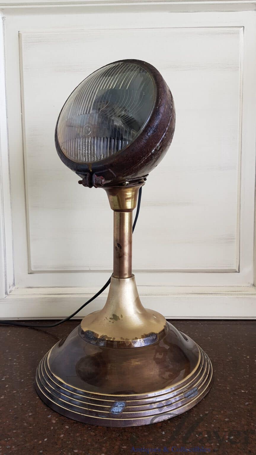 Hella Car Headlight Desk Lamp - Mayer Antiques & Collectibles
