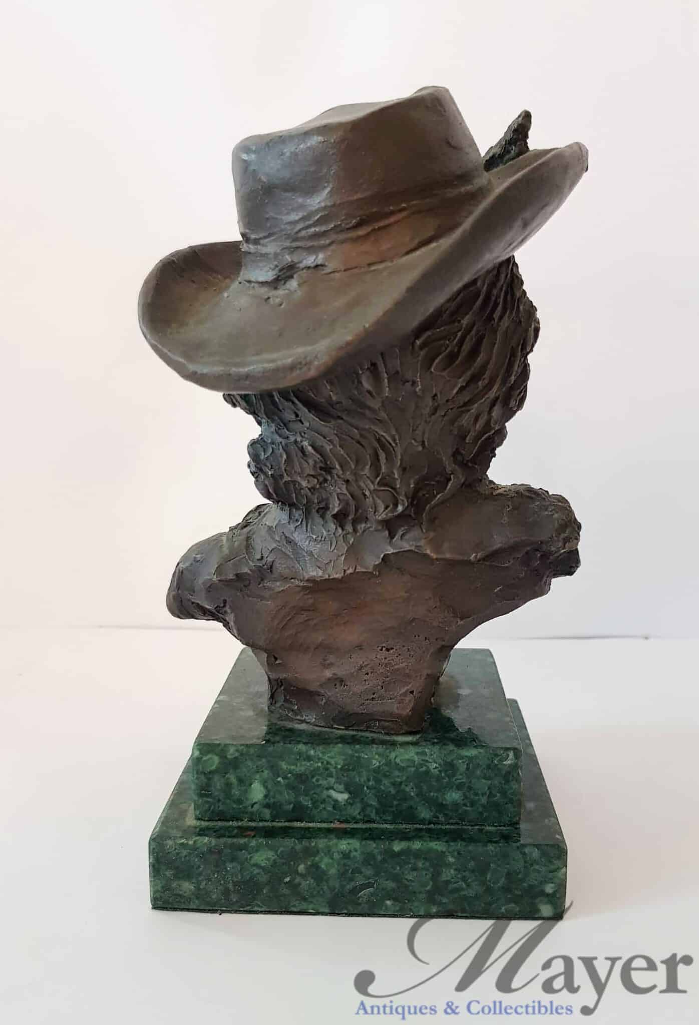 General George Custer Bronze Bust - Mayer Antiques & Collectibles