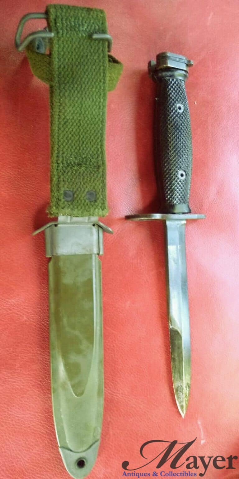 Israeli Military Surplus M7 Bayonet With M8A1 Scabbard - Mayer Antiques ...