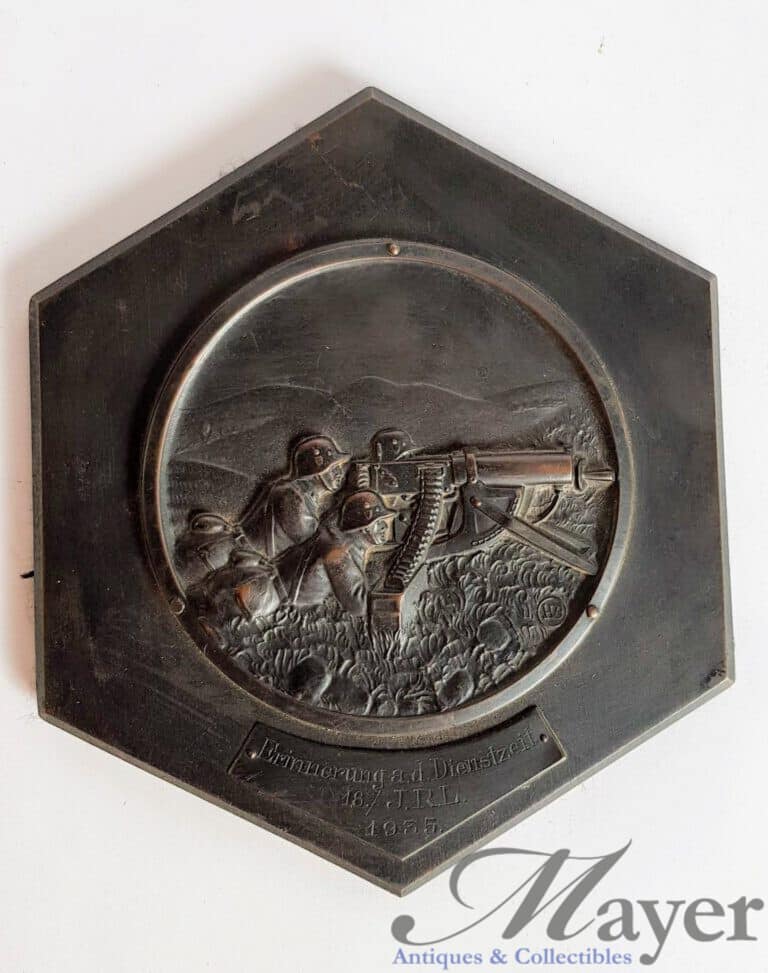 Schwarzlose Machine Gun Crew Plaque