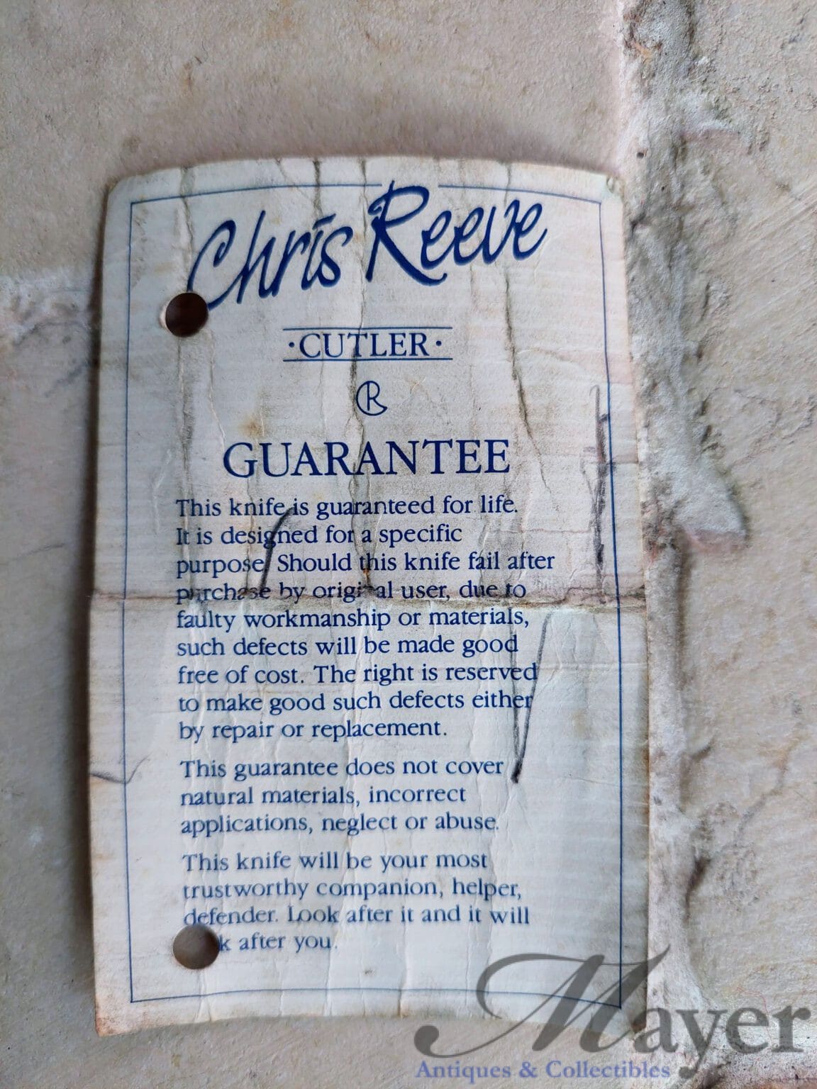 Chris Reeve Shadow 1 Knife - South Africa Model