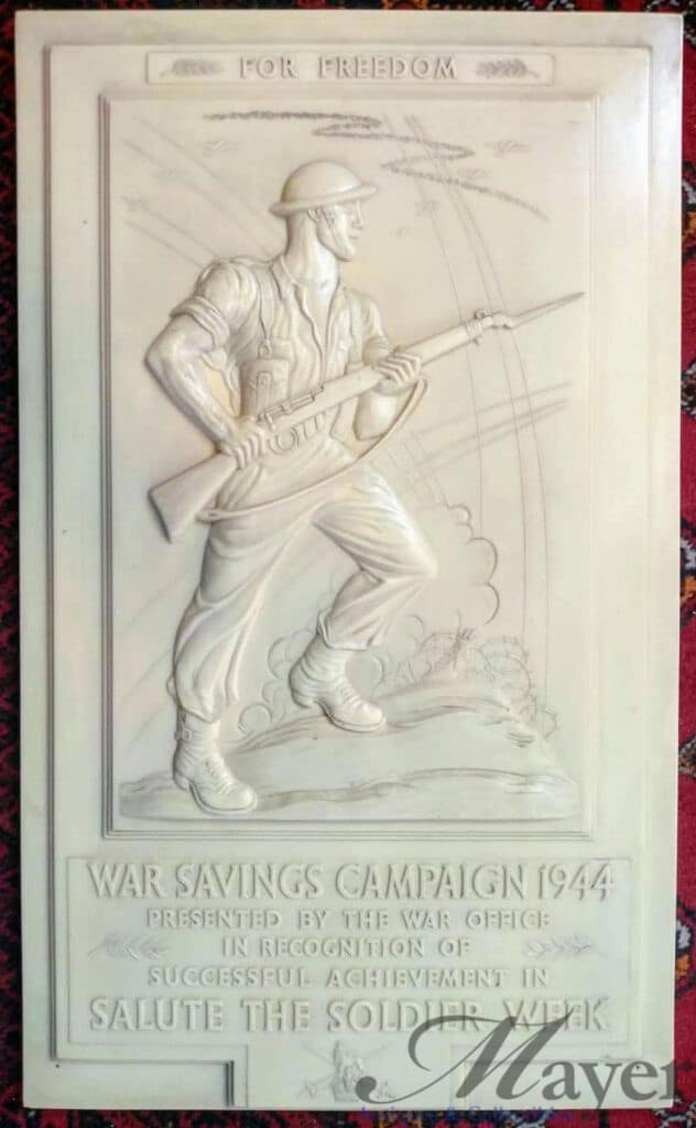 British War Savings Campaign Plaque Set - Mayer Antiques & Collectibles