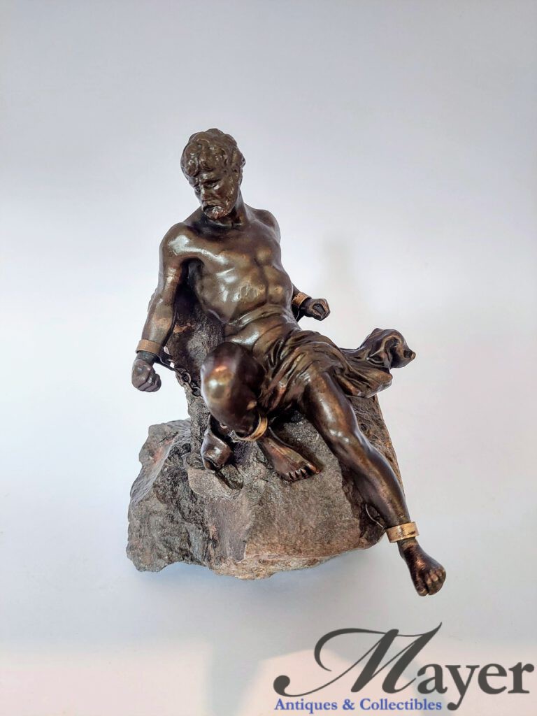 Prometheus Chain Bound To A Rock Sculpture