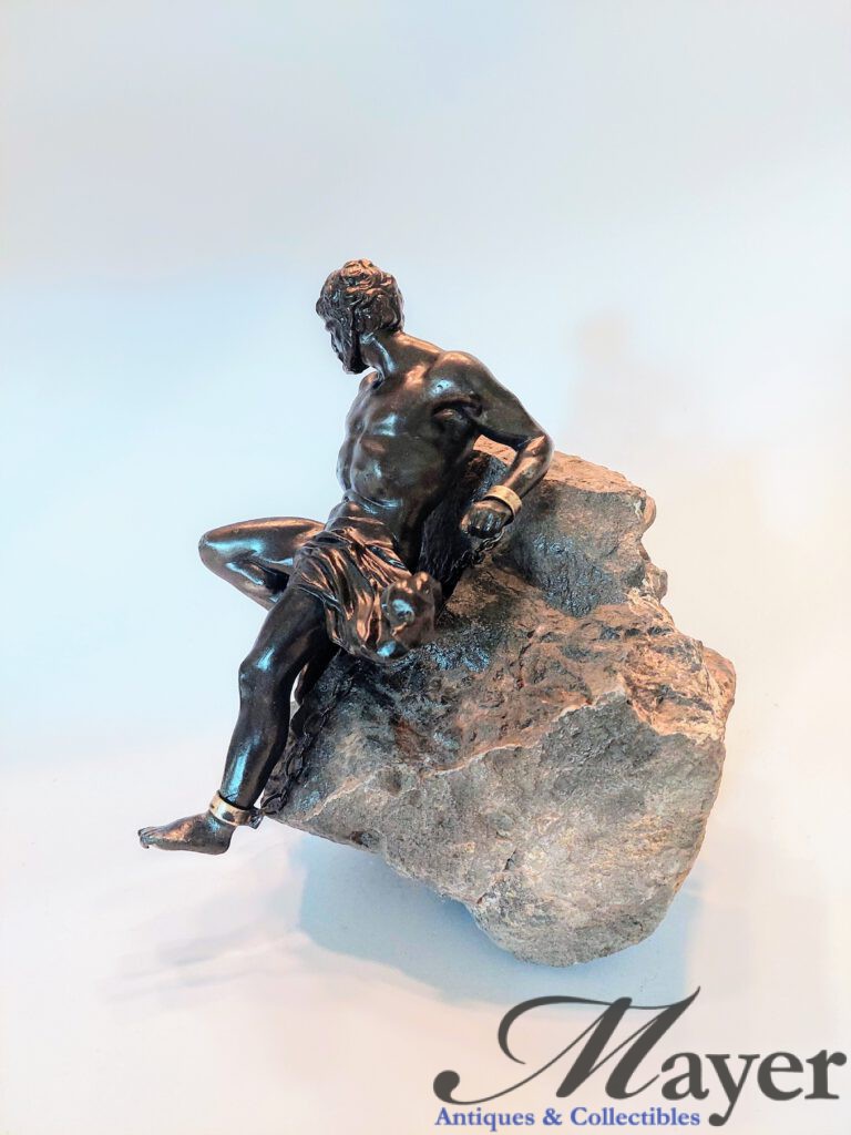 Prometheus Chain Bound To A Rock Sculpture