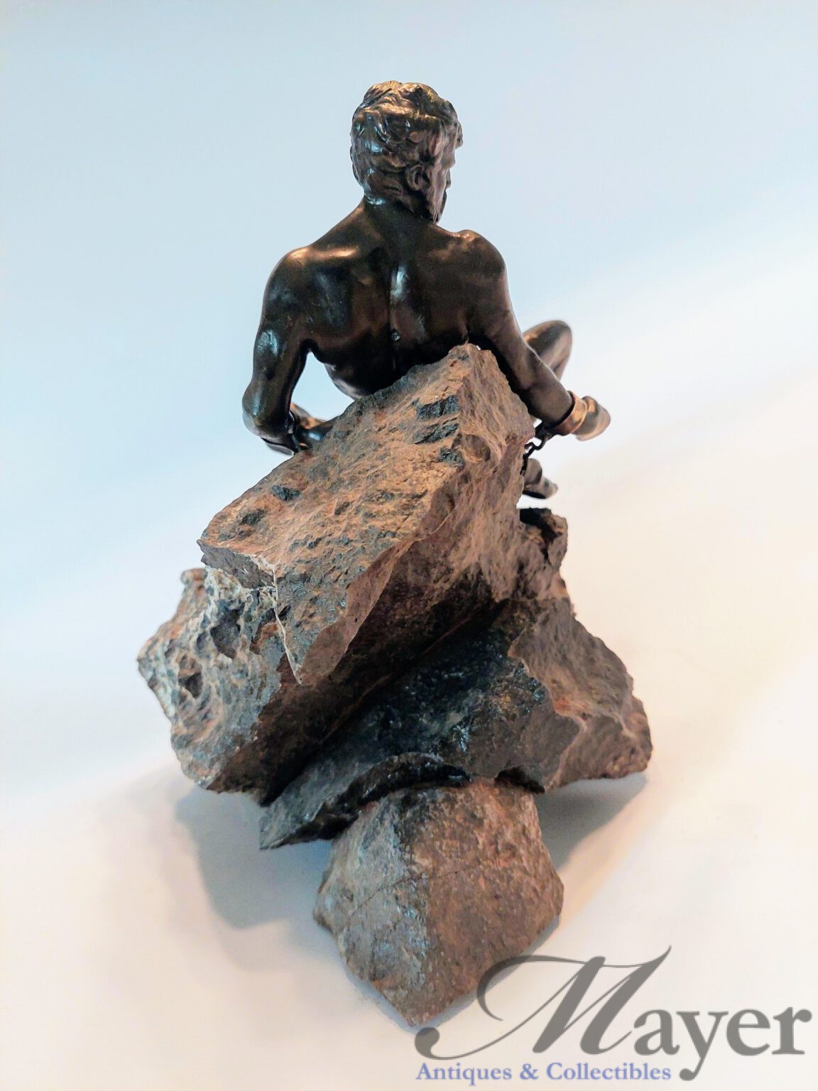 Prometheus Chain Bound To A Rock Sculpture