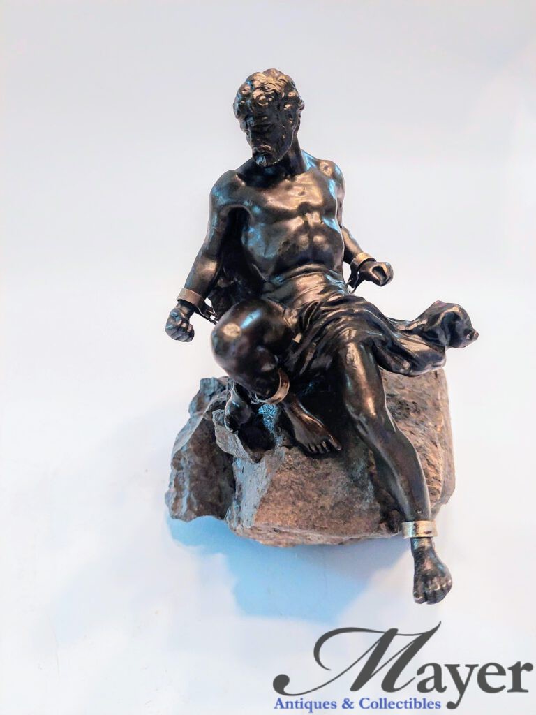 Prometheus Chain Bound To A Rock Sculpture