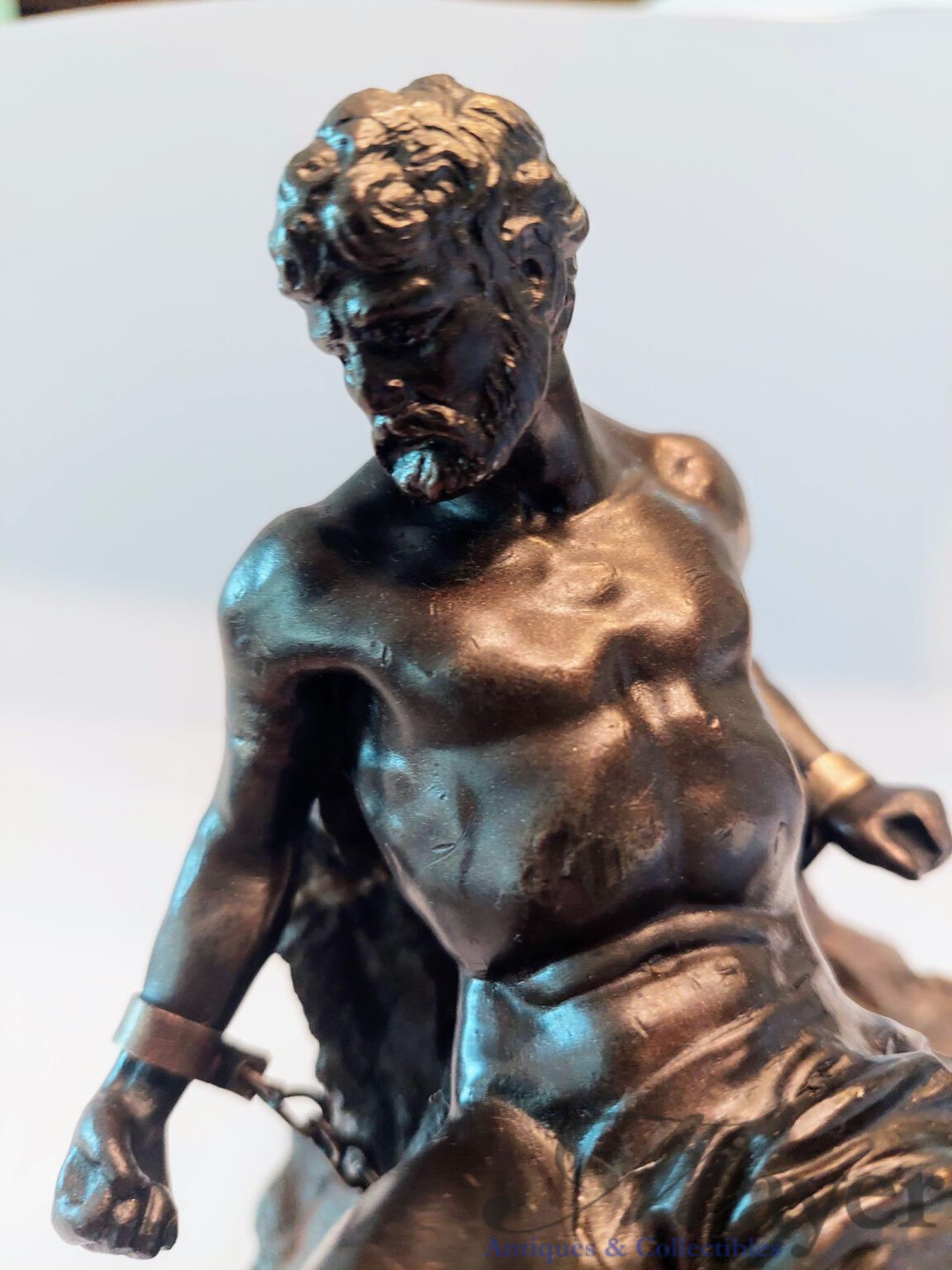 Prometheus Chain Bound To A Rock Sculpture