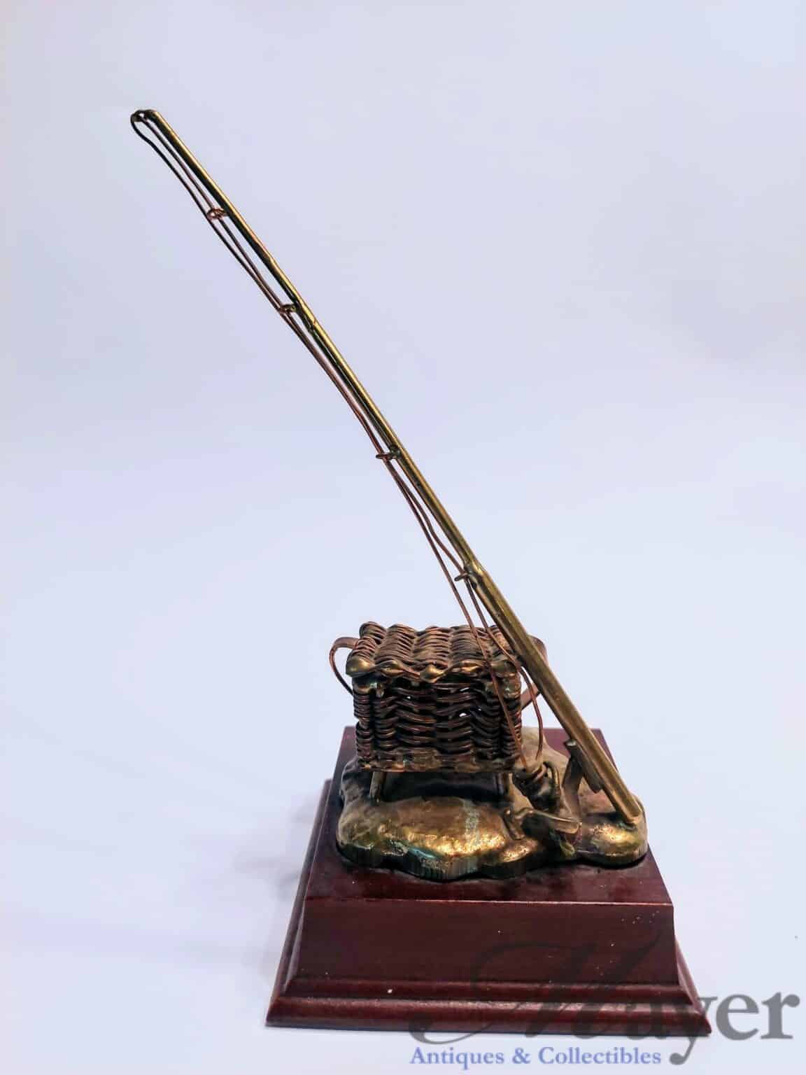 Fishing Rod and Basket Sculpture