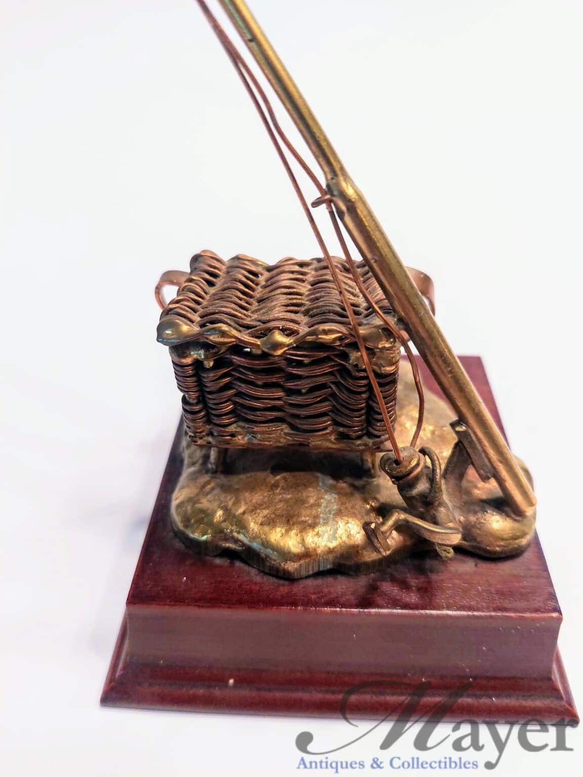 Fishing Rod and Basket Sculpture