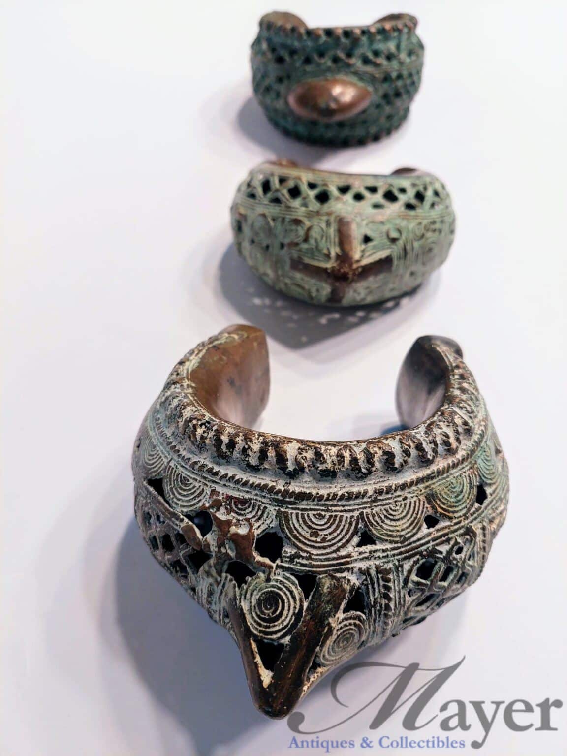 Yoruba Benin Wedding Bronze Bracelets Bangle Set