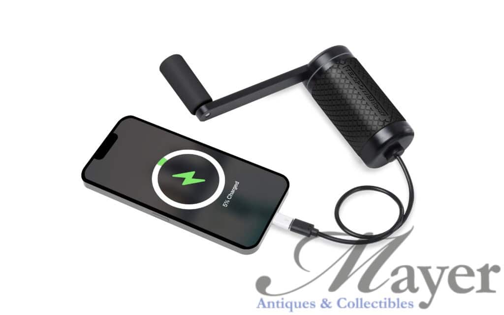 USB Hand Crank Charger - Mayer Antiques & Collectibles