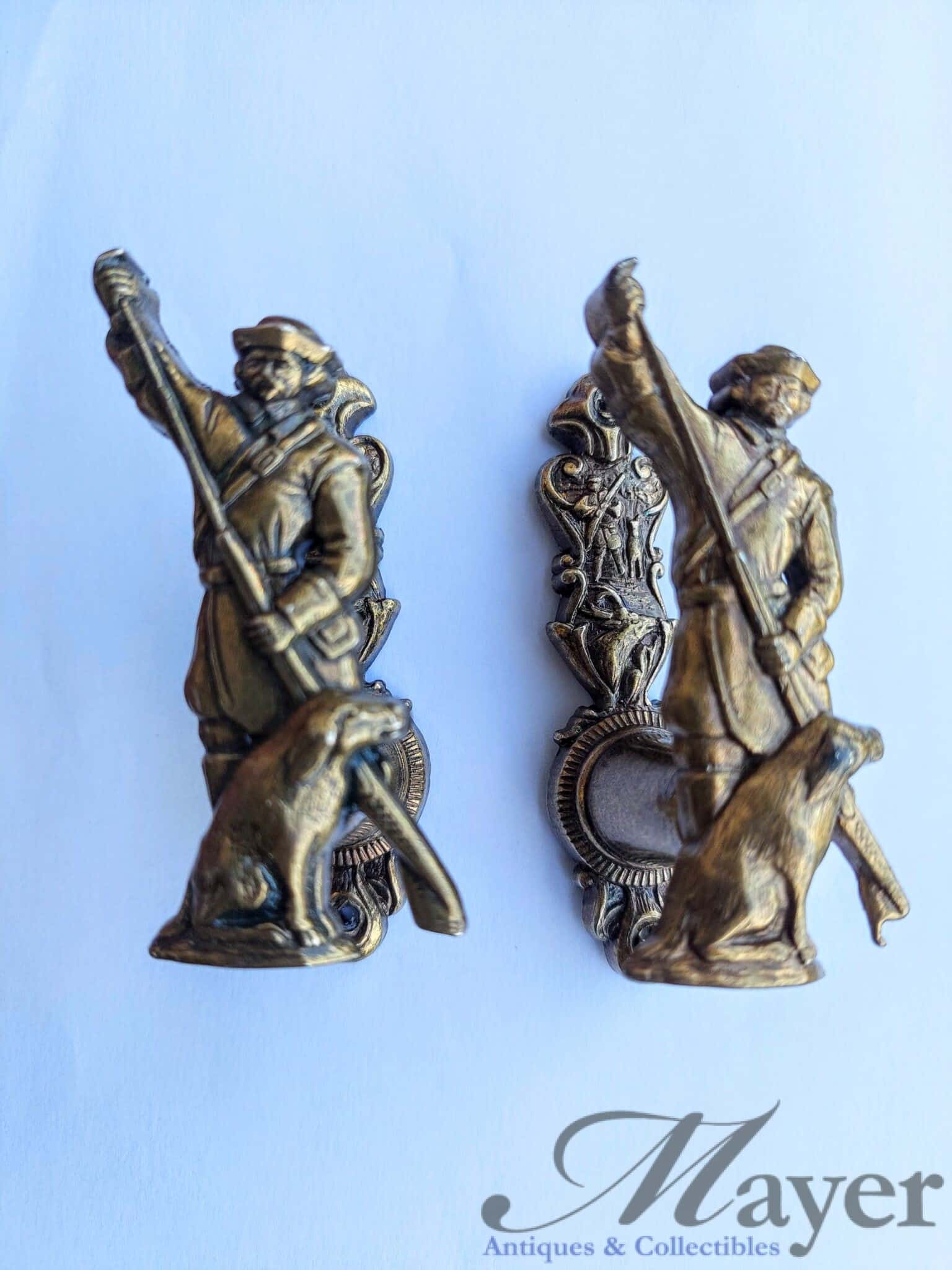Denix Spain Hangers of Man with Musket and Dog