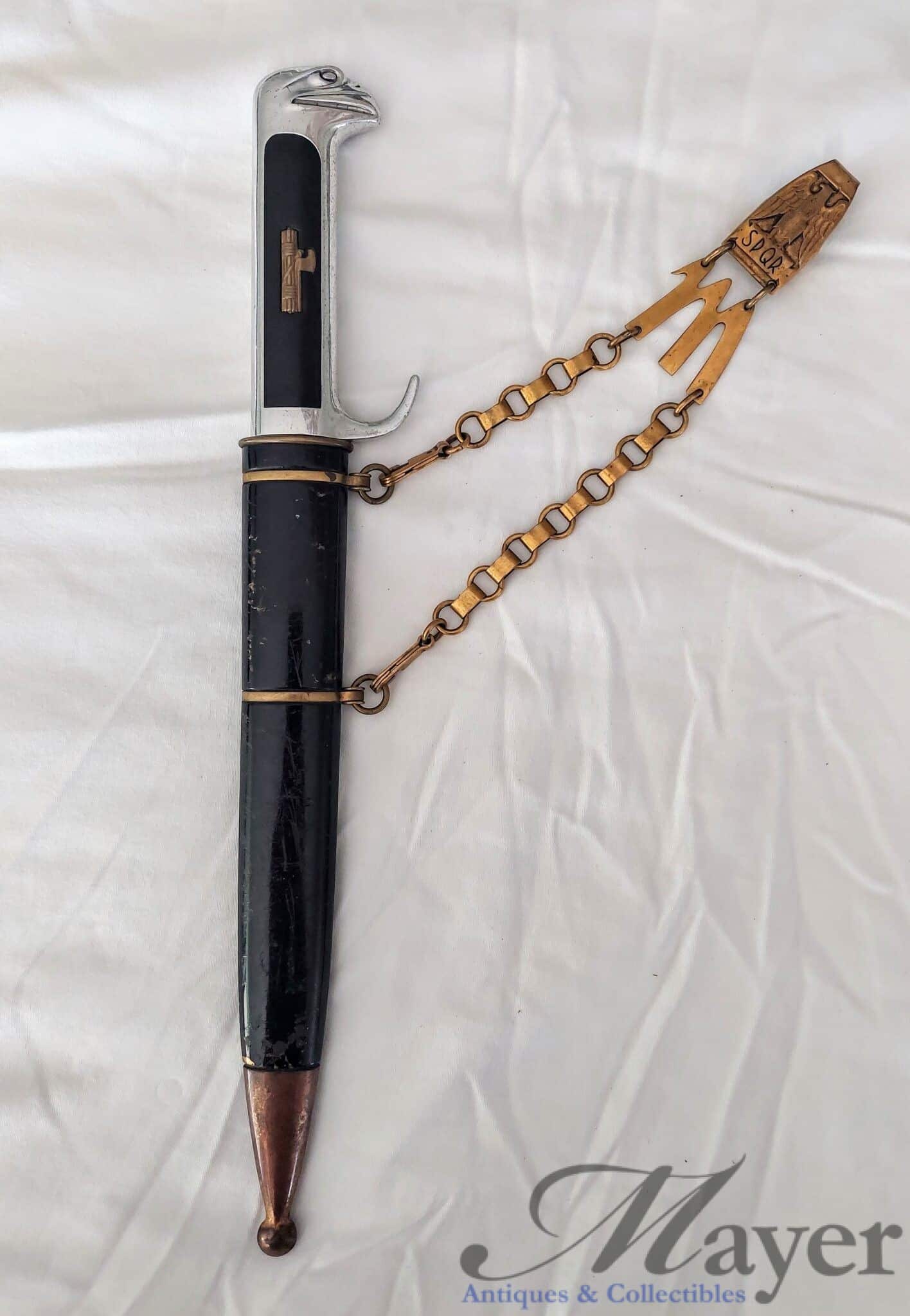 World War Two Italian Fascist M1937 MVSN Officers Dagger