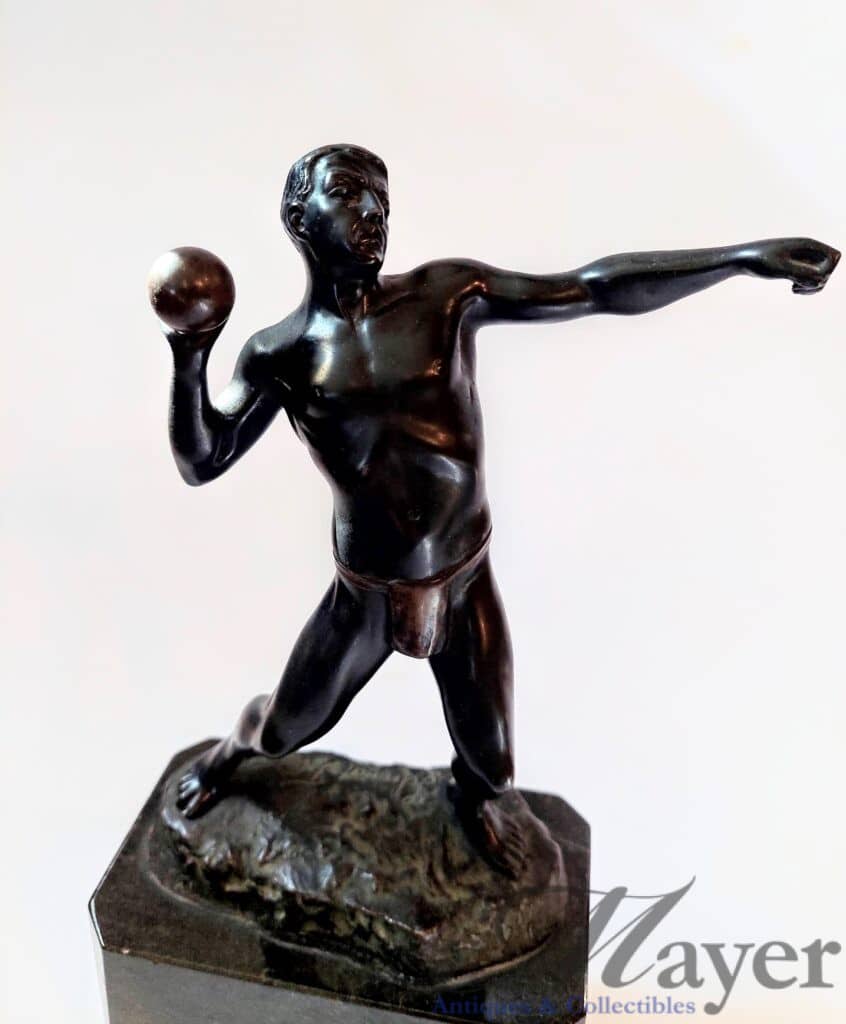 Shot Put Athlete Sculpture By Julius Schmidt-Felling