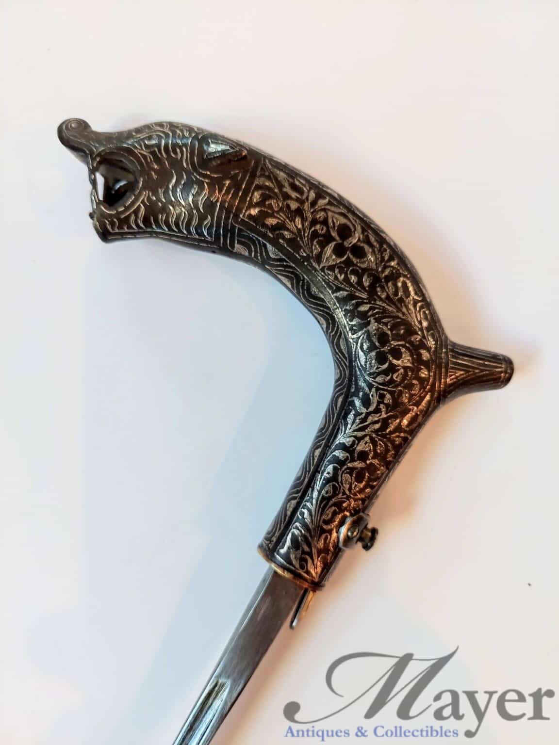 Sword Cane Walking Stick with Mythological Creature's Head - Mayer ...