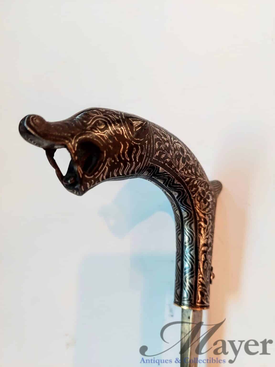 Sword Cane Walking Stick with Mythological Creature's Head - Mayer ...