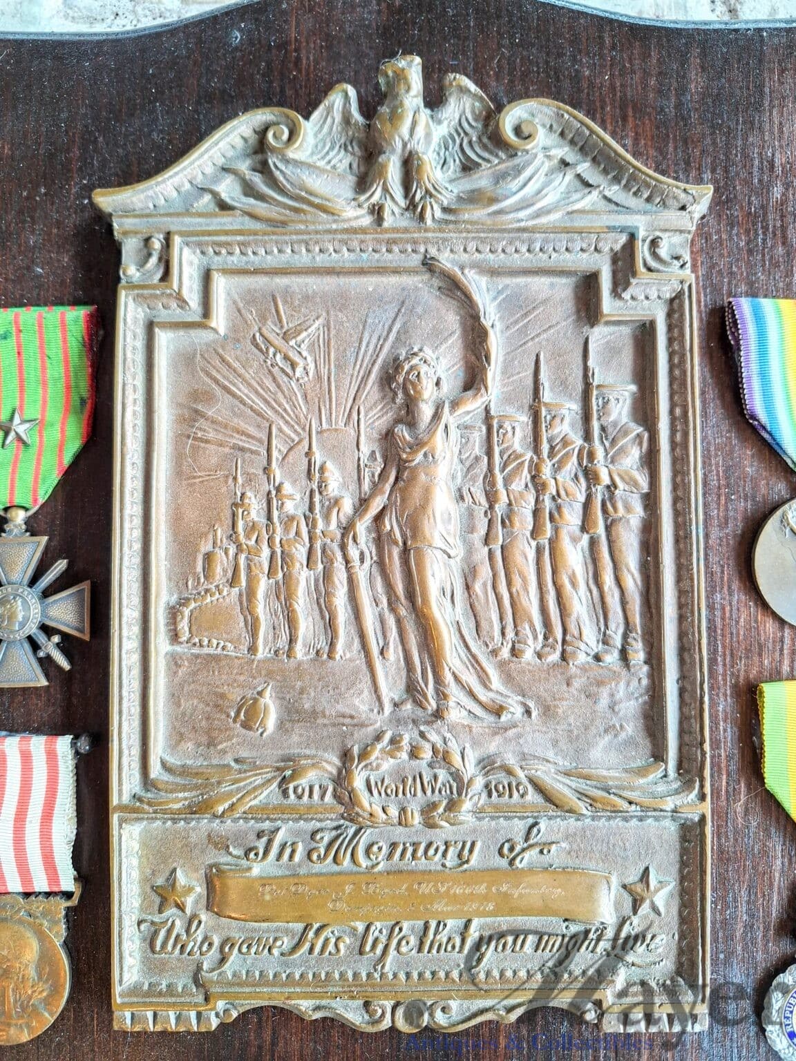 WW1 Commemorative Plaque For A Fallen Soldier
