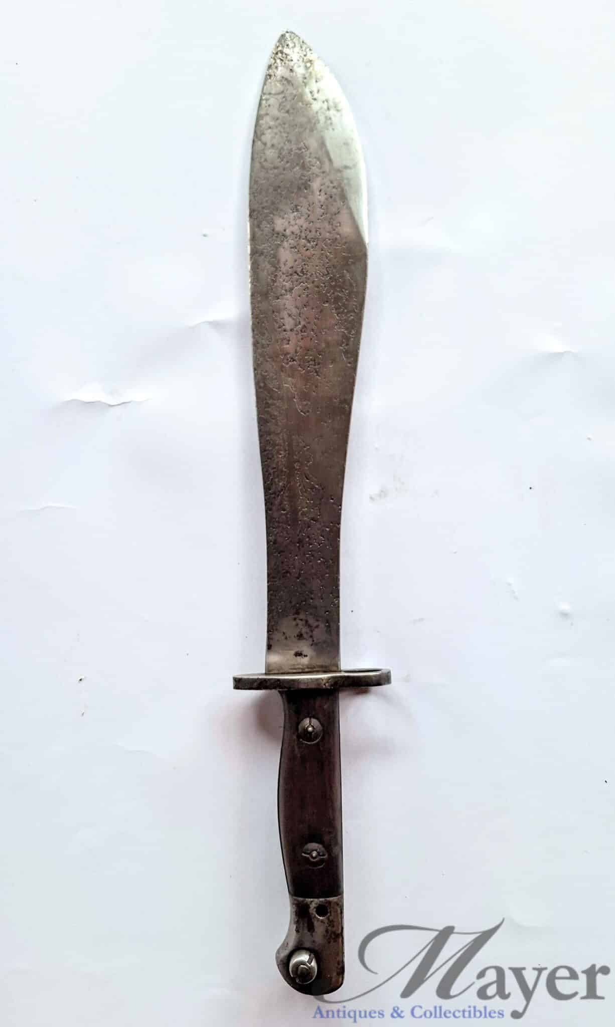 An Australian 1943 Pattern Bolo Machete Bayonet